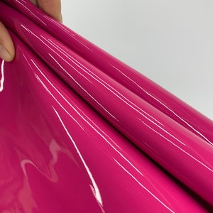 Pink Patent Leather Raspberry |2-3 Oz 1 Mm | Glossy Precut Panels ...