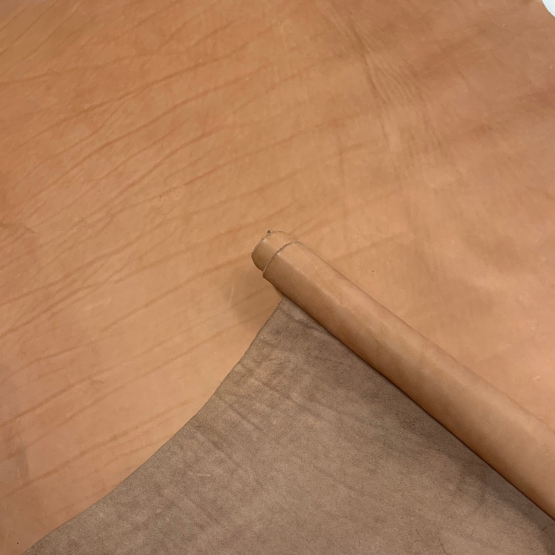 Tan Light Brown Real Leather Calf Smooth Matt 1.2mm 3oz Leathercraft ...