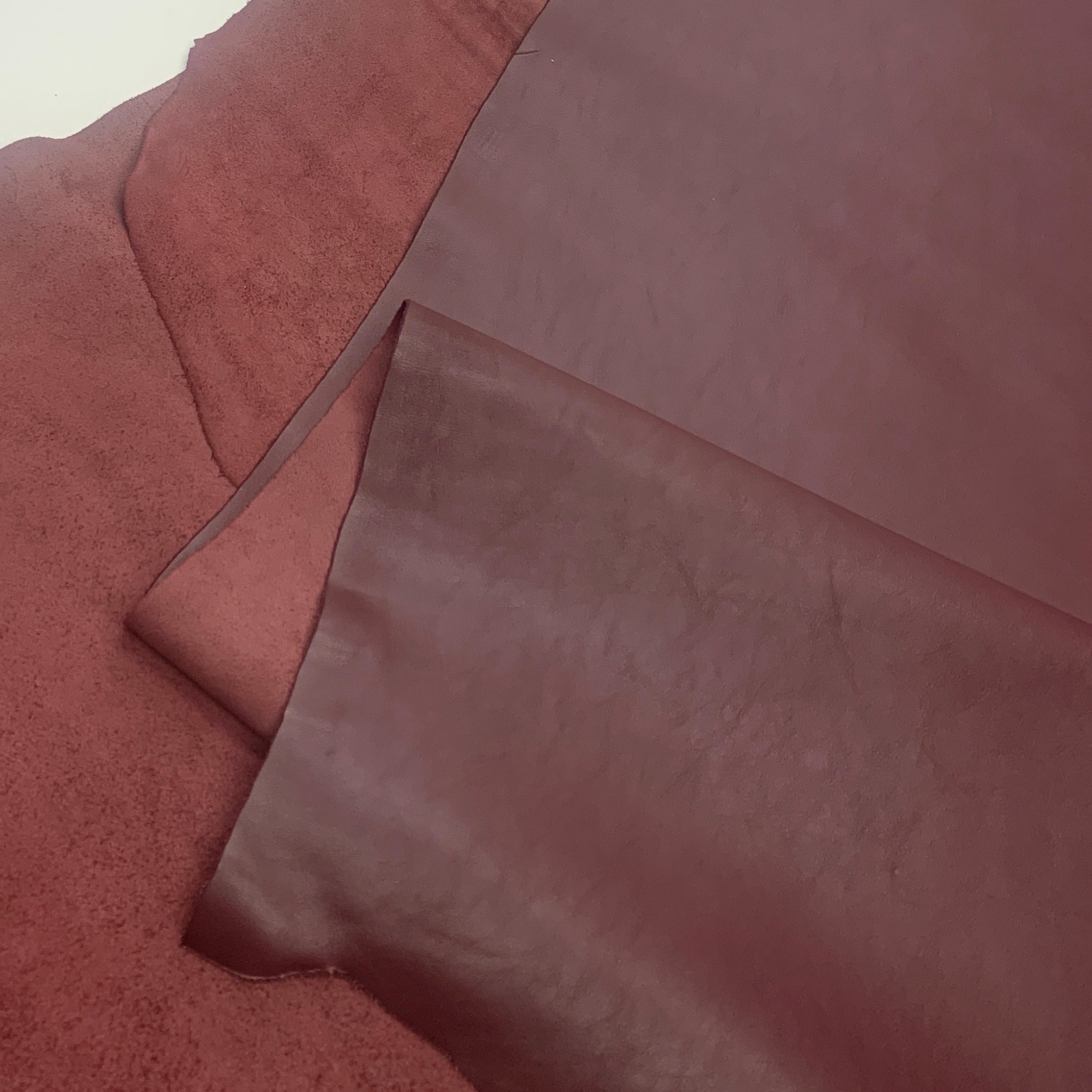 Burgundy Leather Nappa Full Grain Side | 1 Mm | 3 Oz | Real Natural ...