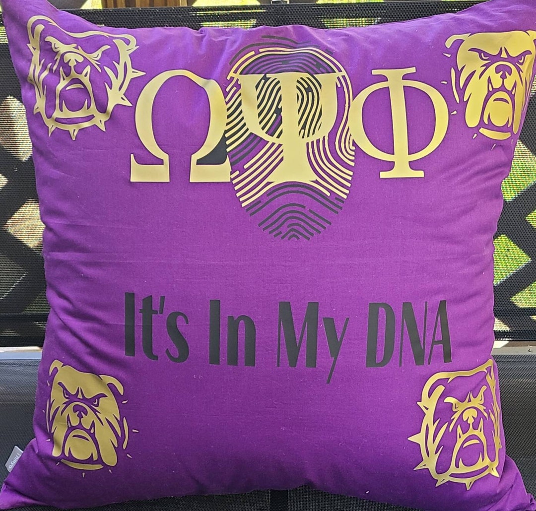 Omega Psi Phi Throw Pillow includes Pillow Insert and Case 22 Inches - Etsy