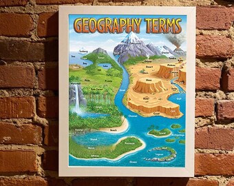 Geography Poster - Etsy