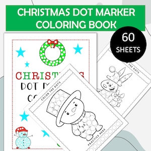 Christmas Toddler Activities | Dot Marker Coloring Pages | Dab A Dot ...
