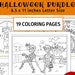 Halloween Coloring Bundle for Kids Ages 8-12, Digital Instant Download ...