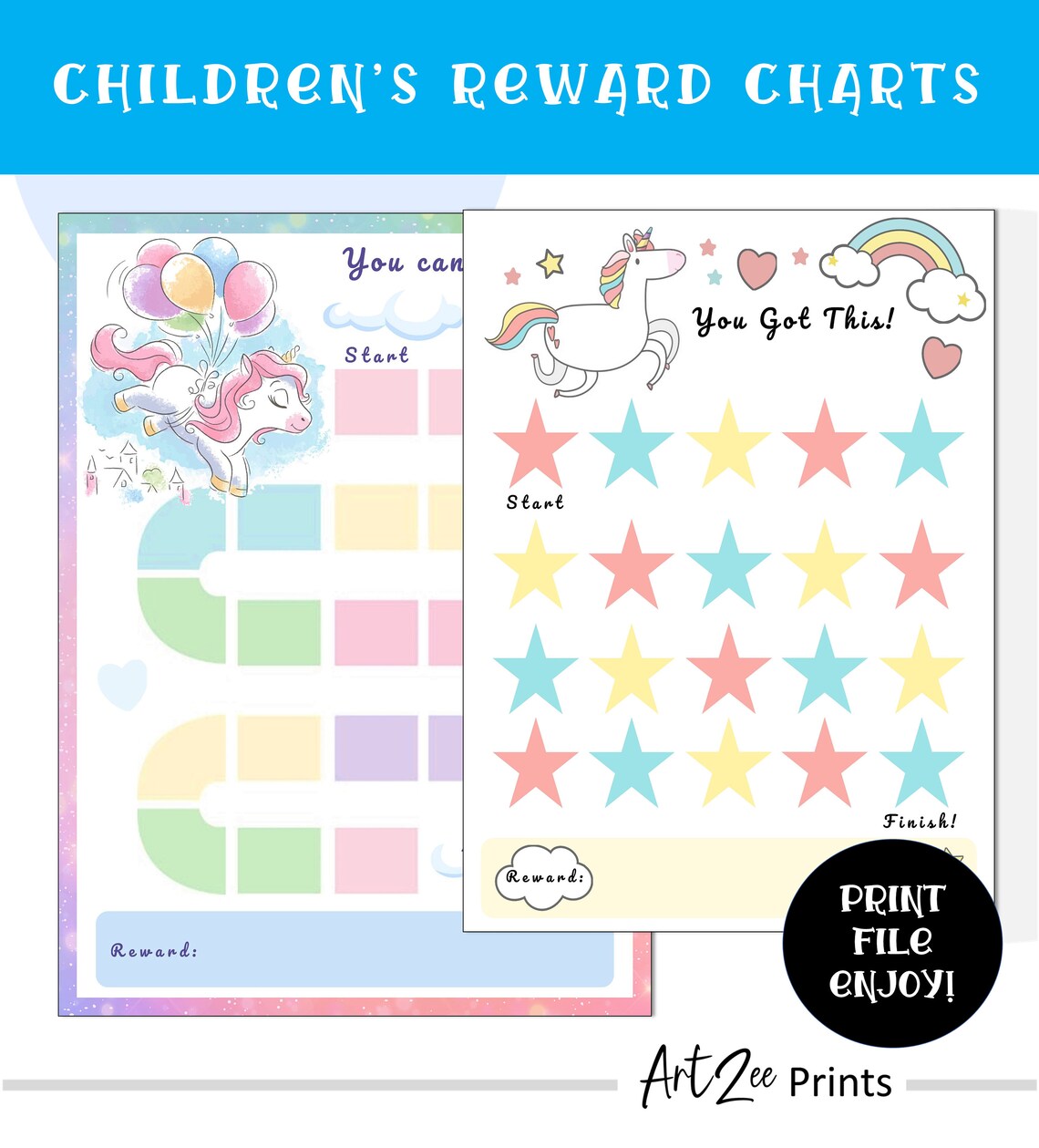 Kids Reward Chart, Behavior Chart, Prize Chart, Habit Training ...