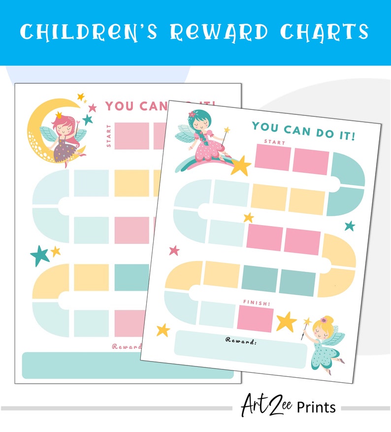 Pastel Rainbow Kids Reward Charts: Habit Training Printable (editable ...