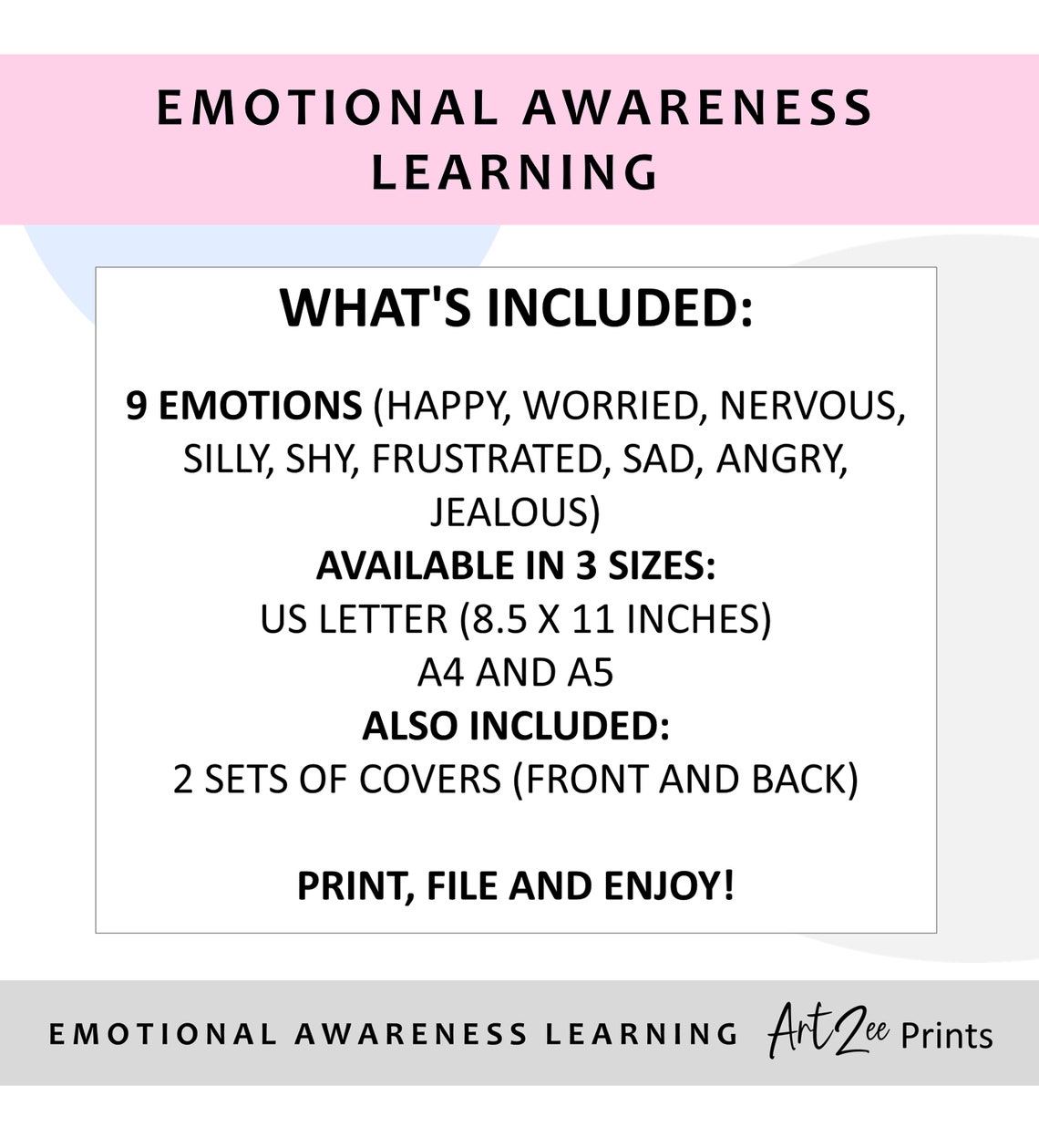 Emotional Awareness Worksheets, Kids Mental Health Printable, School ...