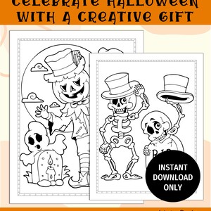 Halloween Coloring Bundle for Kids Ages 8-12, Digital Instant Download ...