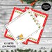 CHRISTMAS Printable Stationery Bundle of 12 Lined and Unlined Writing ...