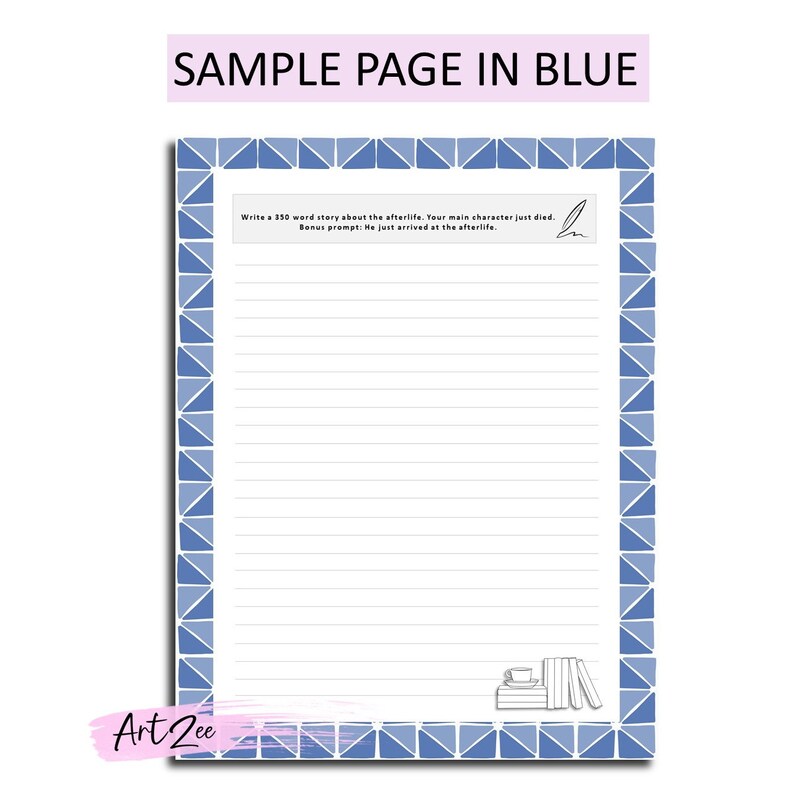 Printable Author Journal Notebook , Writer Workbook With 100 Story ...