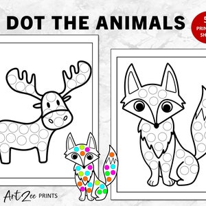 Dot-a-dot Printable, Dot Marker Activity Worksheets, Dab It Preschool ...