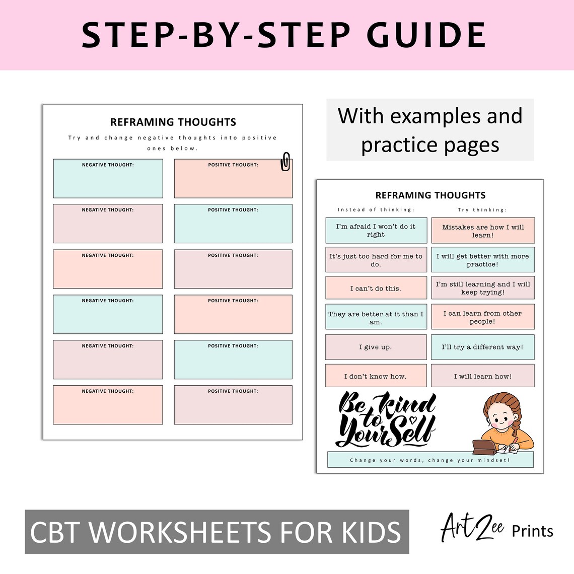 Mental Health Workbook CBT Worksheet Trauma Workbook - Etsy