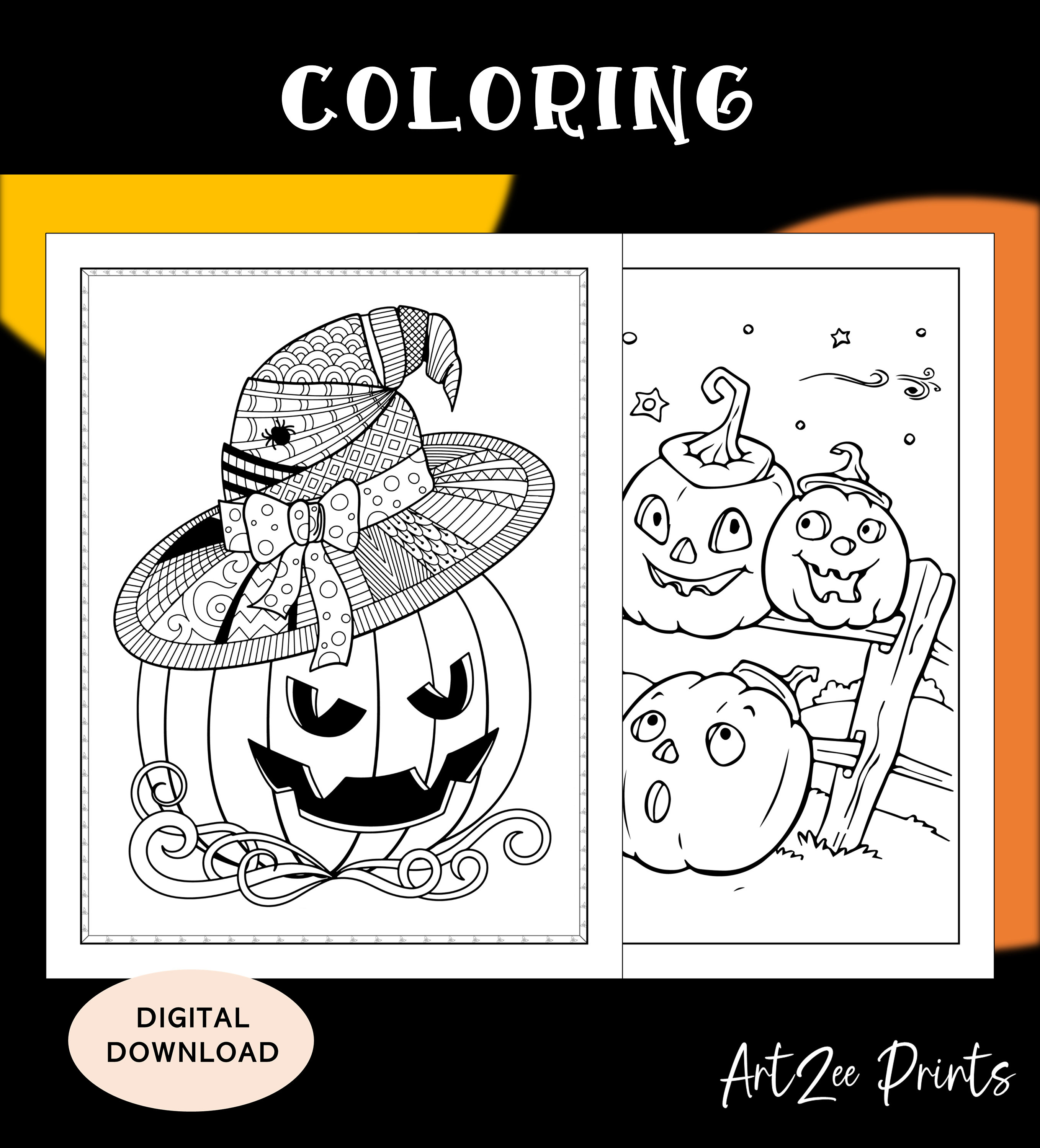 Halloween Kids Printable Activities Bundle, 102 Sheets of Fall Fun ...