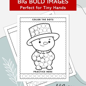 Christmas Toddler Activities | Dot Marker Coloring Pages | Dab A Dot ...