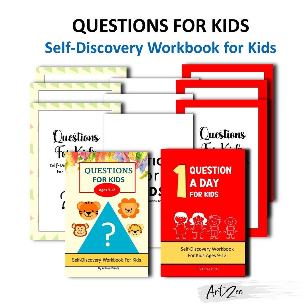 One Question A Day Prompt Journal Workbook for Kids Printable, Instant ...