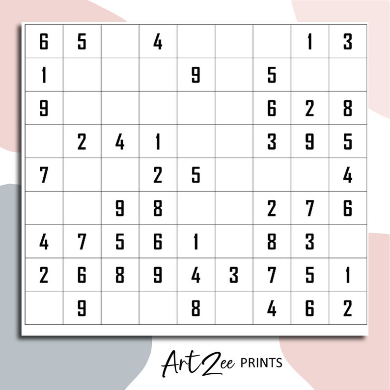 Sudoku Puzzle Book 9x9 Grid Hard Math Puzzle Activities for Adults 8.5 ...