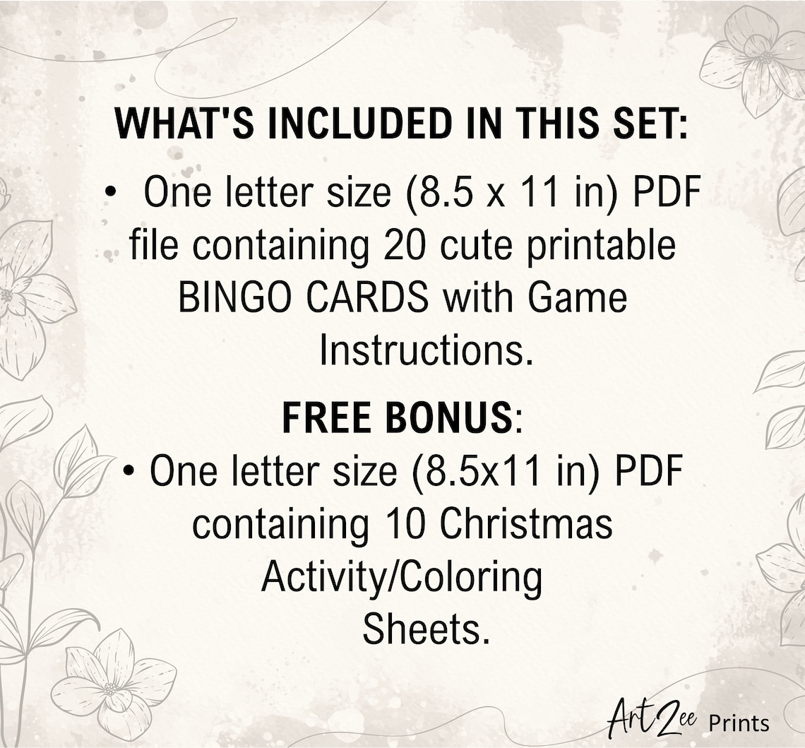 Printable Christmas Bingo Cards for Kids | 20 Cute Holiday Game Cards ...