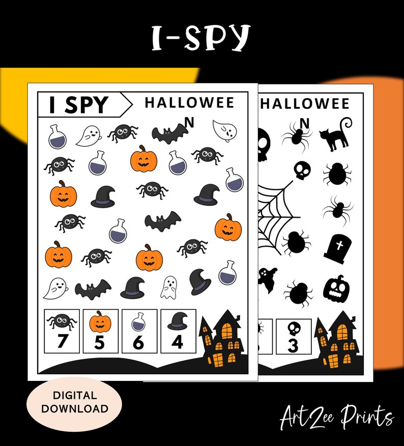 Halloween Kids Printable Activities Bundle, 102 Sheets of Fall Fun ...