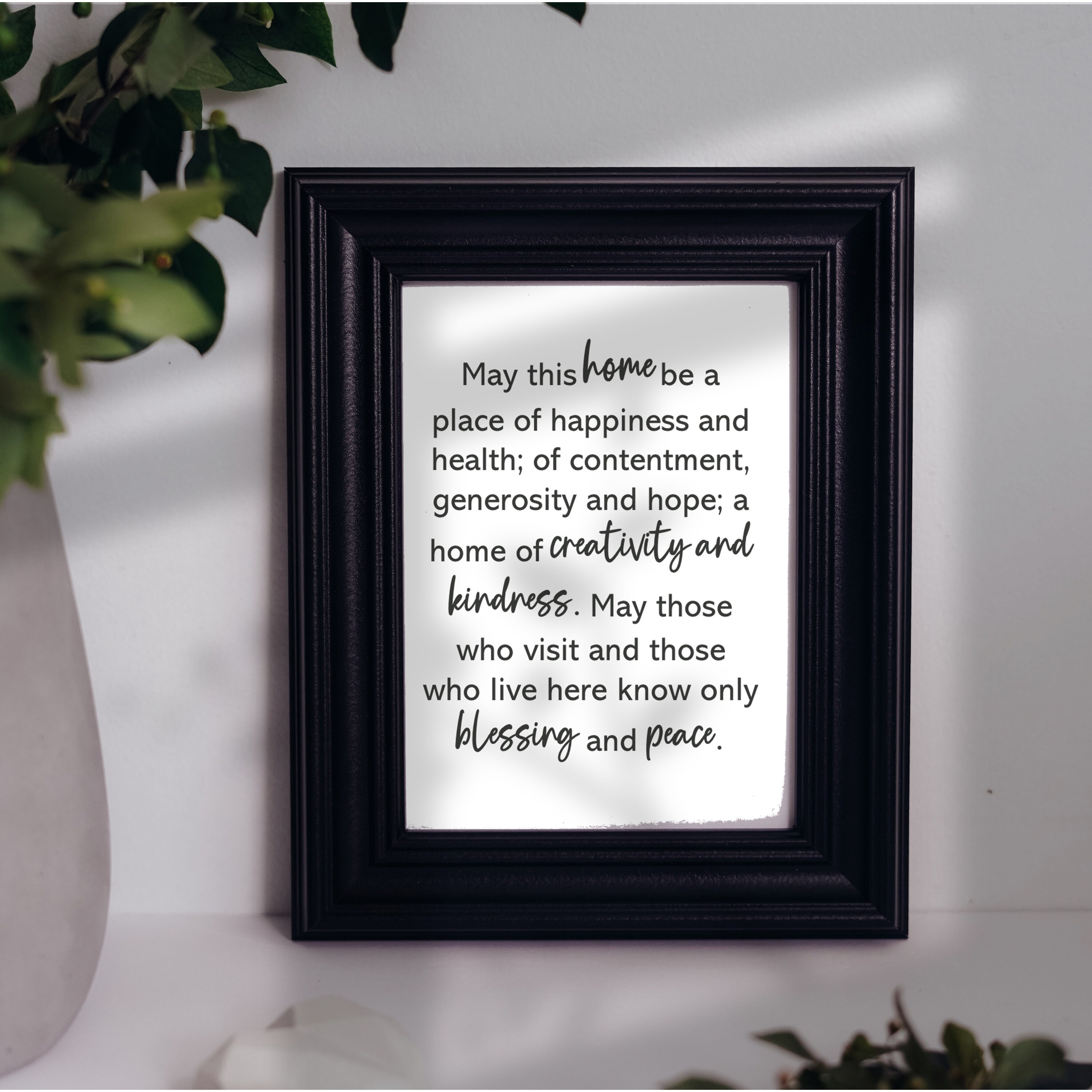 Irish Home Blessing Decor Sign | House Blessing Door Hanger Printable ...