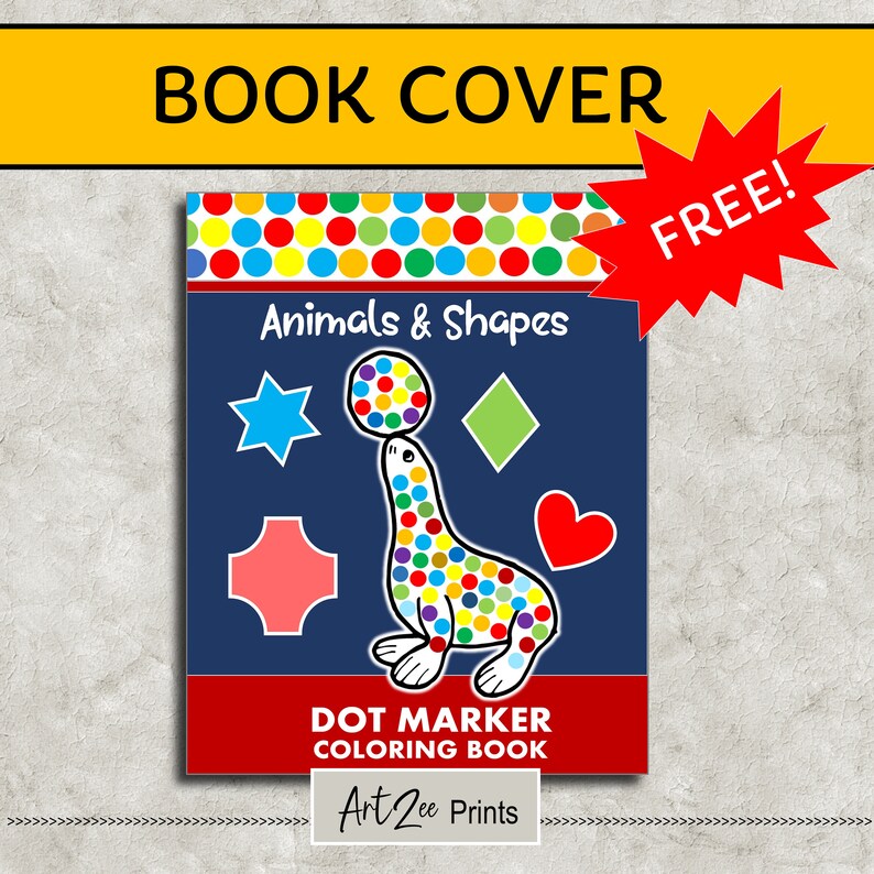 Cute Animals & Shapes Dot Marker Coloring Printable Pages for Toddlers ...