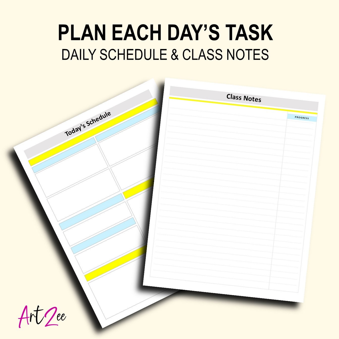 Summer School Planner Printable Undated Calendar Weekly - Etsy