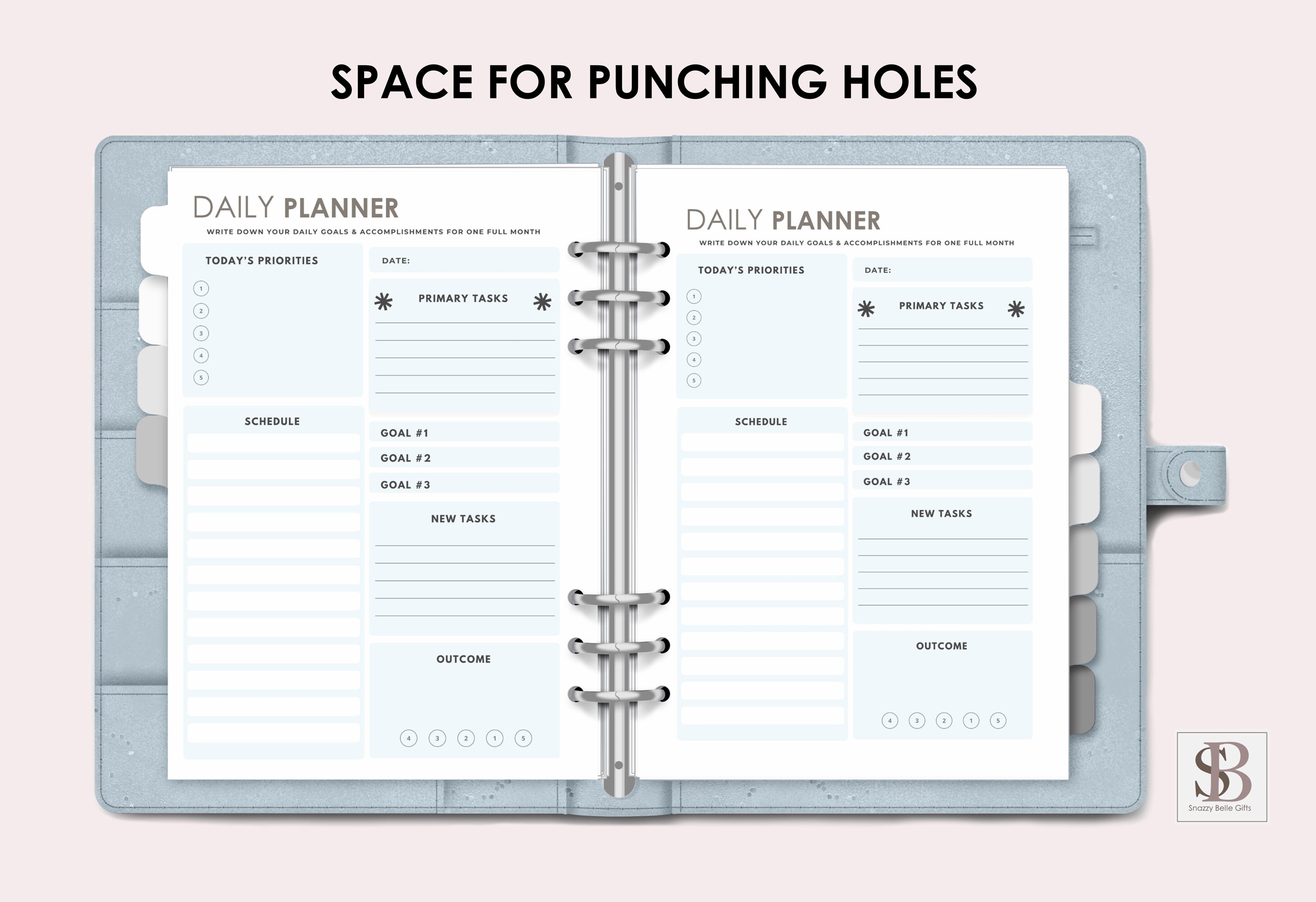 Daily Planner Printable, Minimalist Productivity Planner, to Do List ...