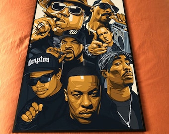Hip Hop Legends Poster - Etsy