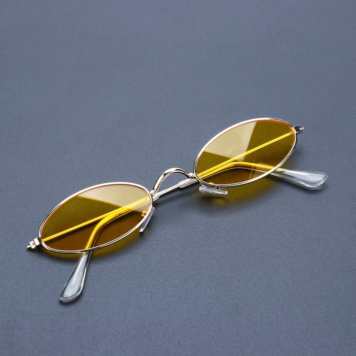 Retro Style Sunglasses For Men And Women Small Oval Etsy