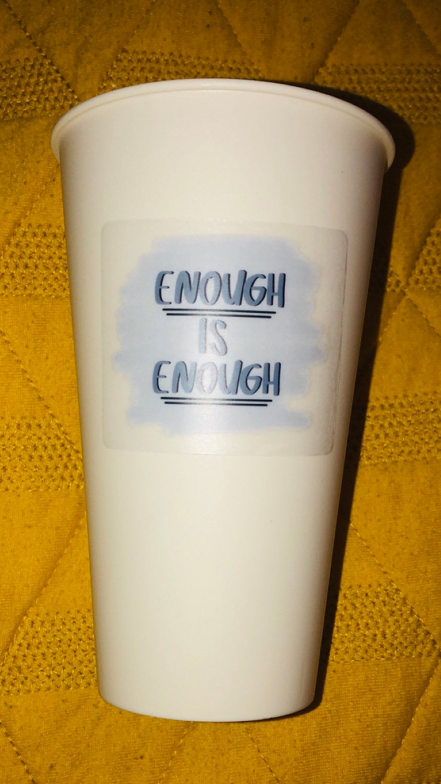 Enough is Enough Clear Sticker/ Matte Waterproof - Etsy