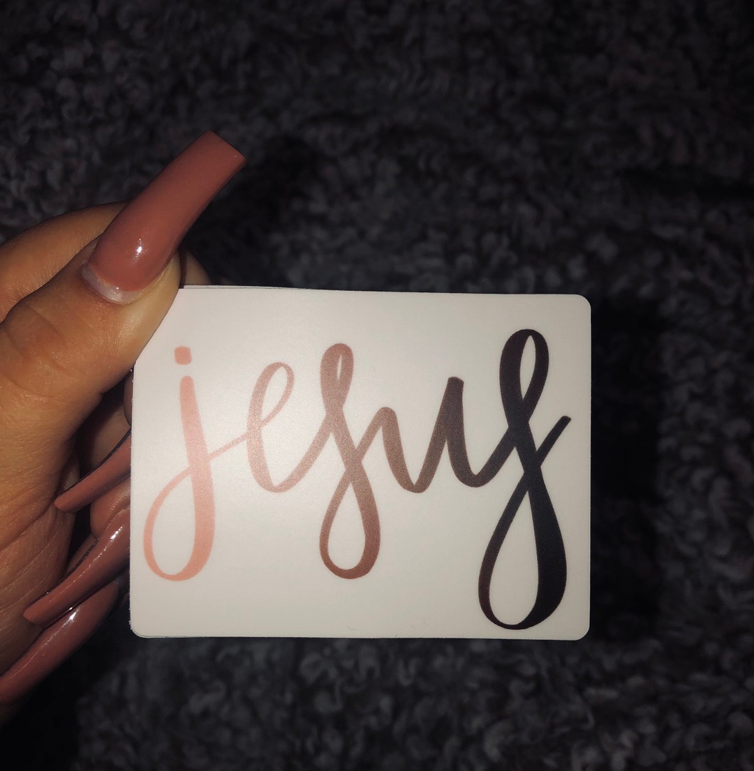 Jesus Rectangle Sticker - Etsy