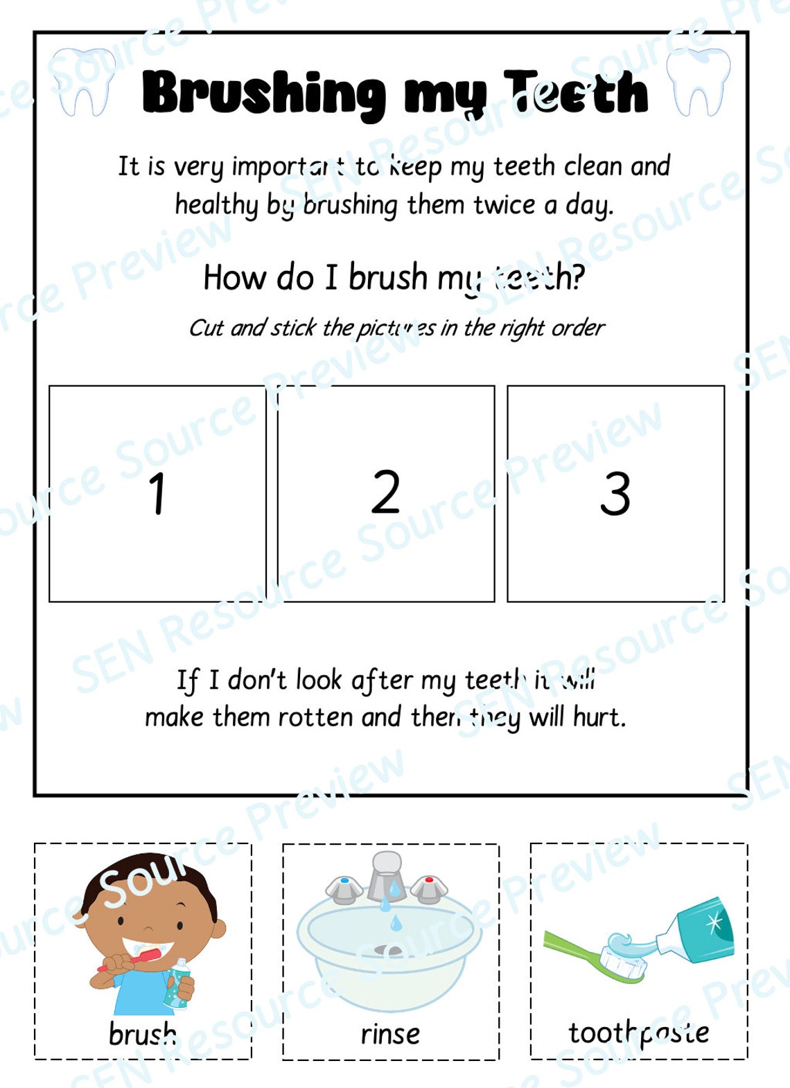 Looking After Myself Personal Hygiene Activity Book - Etsy