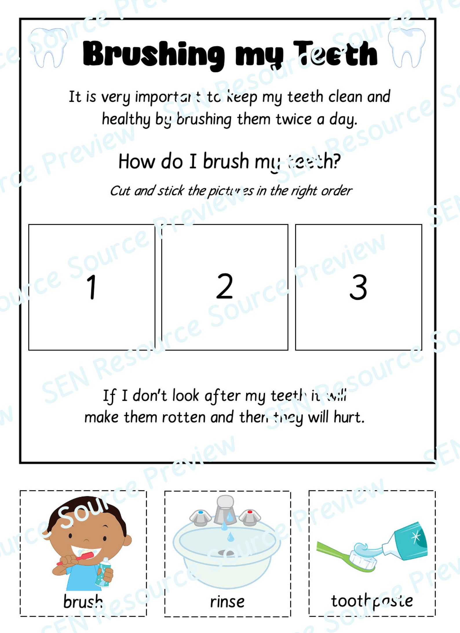 Looking After Myself Personal Hygiene Activity Book - Etsy