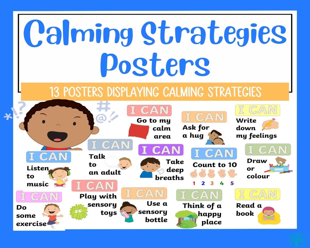 Calming Strategies Posters for Behaviour Support - Etsy