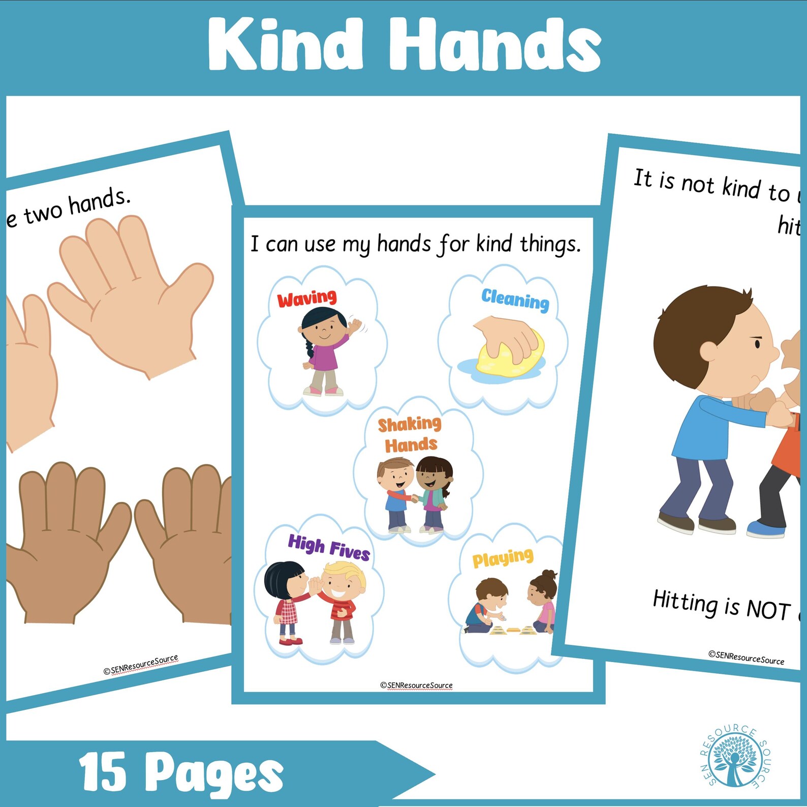 Kind Hands Social Story - Etsy