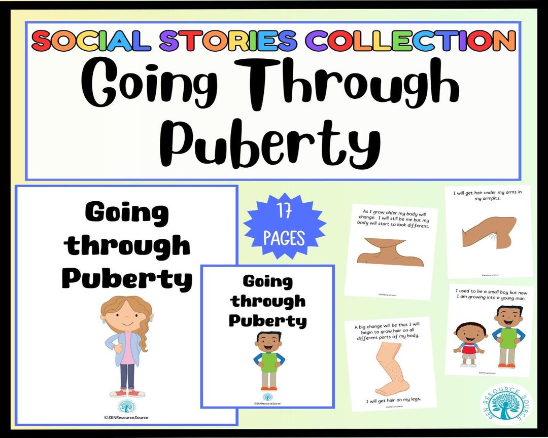 Going Through Puberty Social Story - Etsy UK