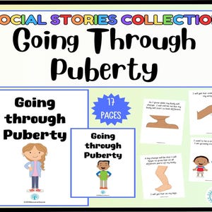 Going Through Puberty Social Story - Etsy