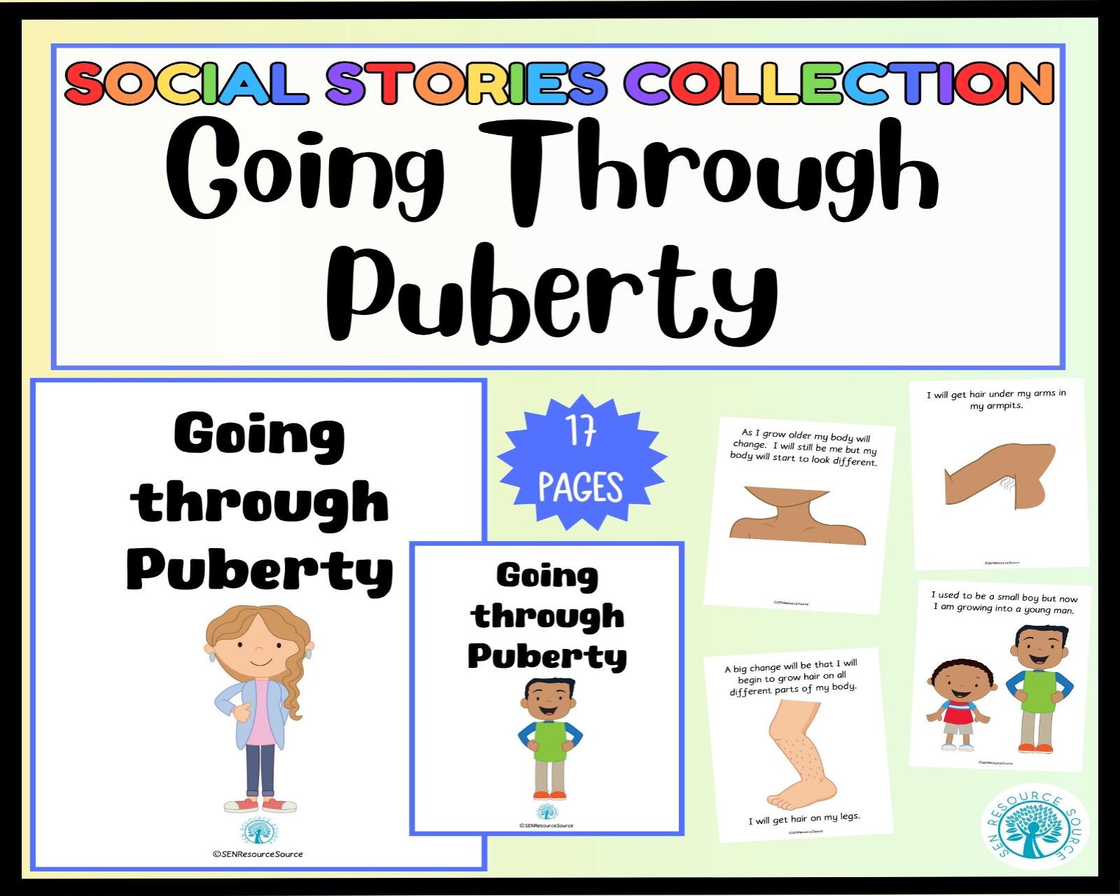 Going Through Puberty Social Story - Etsy