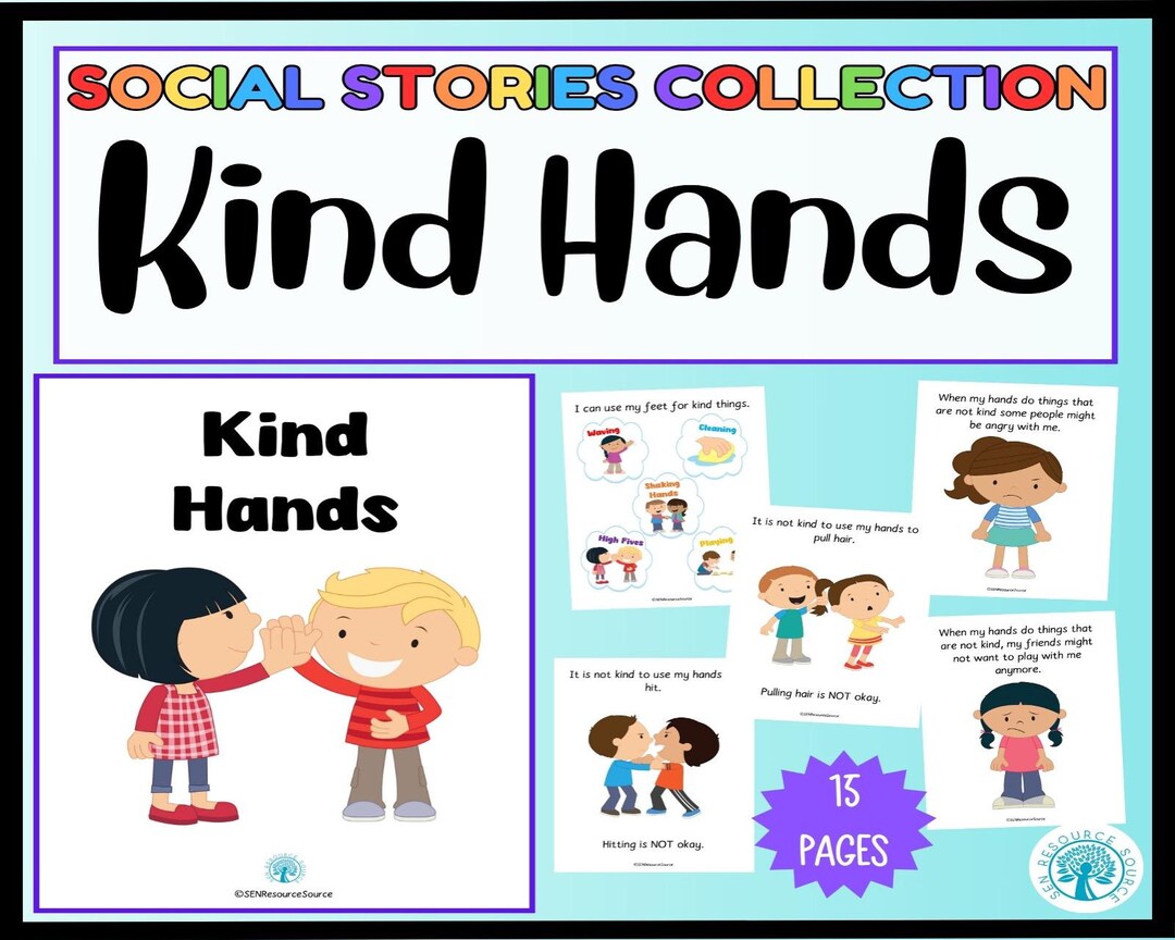 Kind Hands Social Story - Etsy