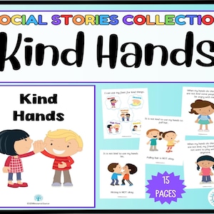 Kind Hands Social Story - Etsy