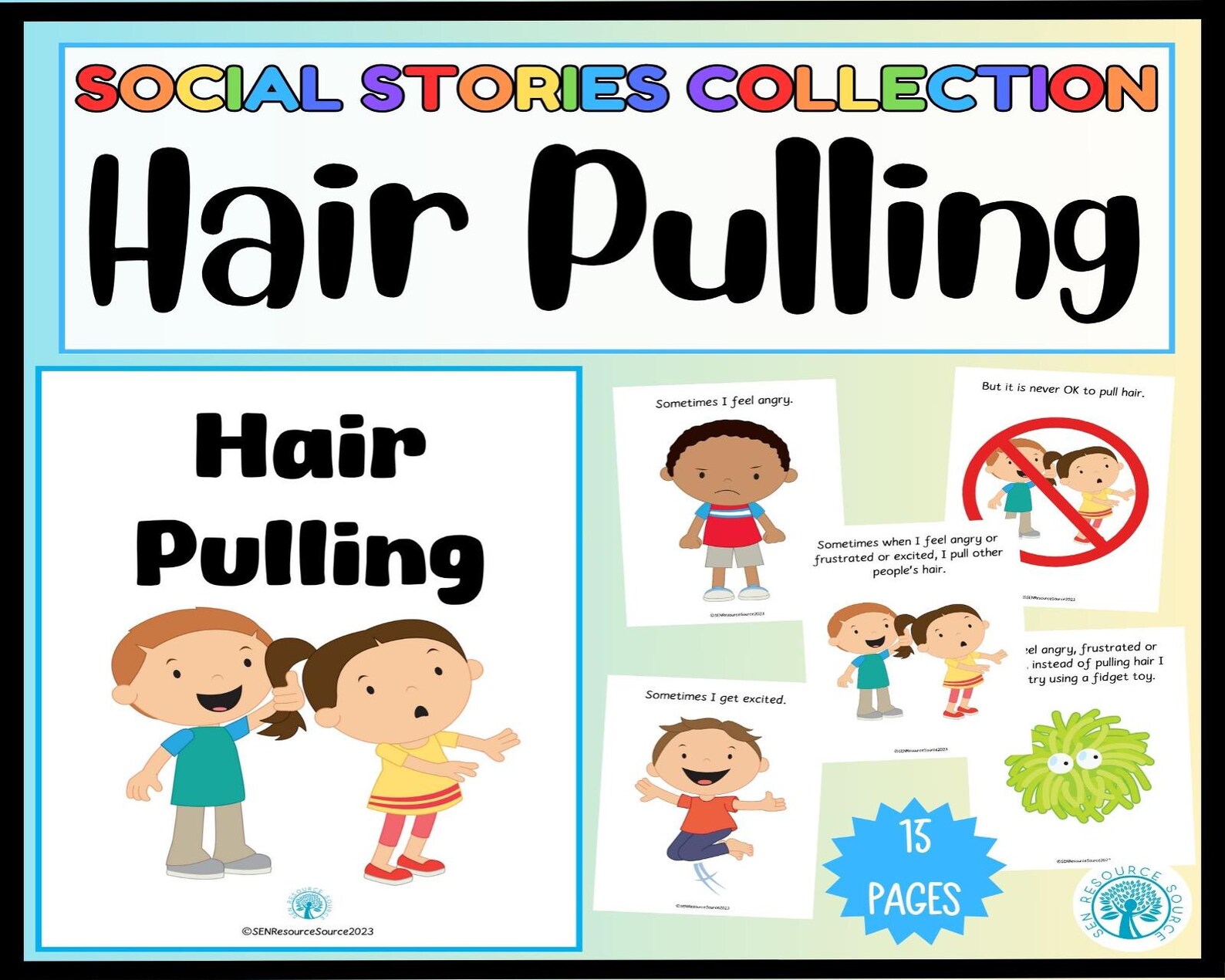 Hair Pulling Social Story - Etsy