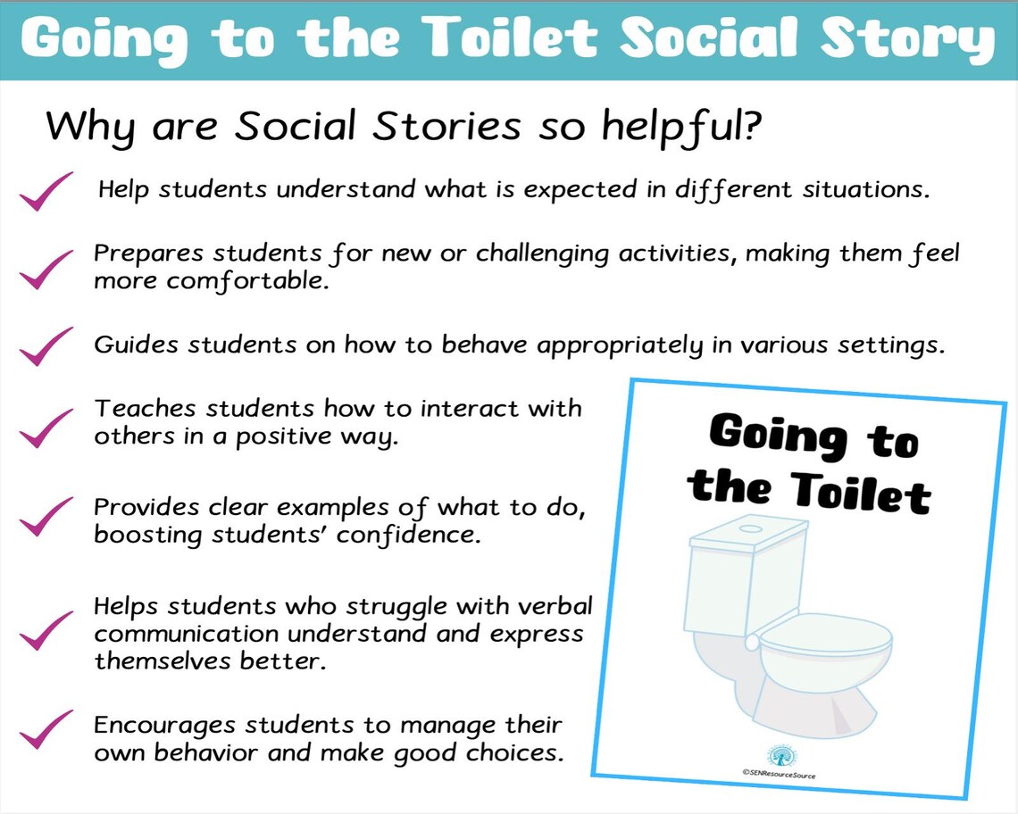 Using a Toilet Social Story - Etsy