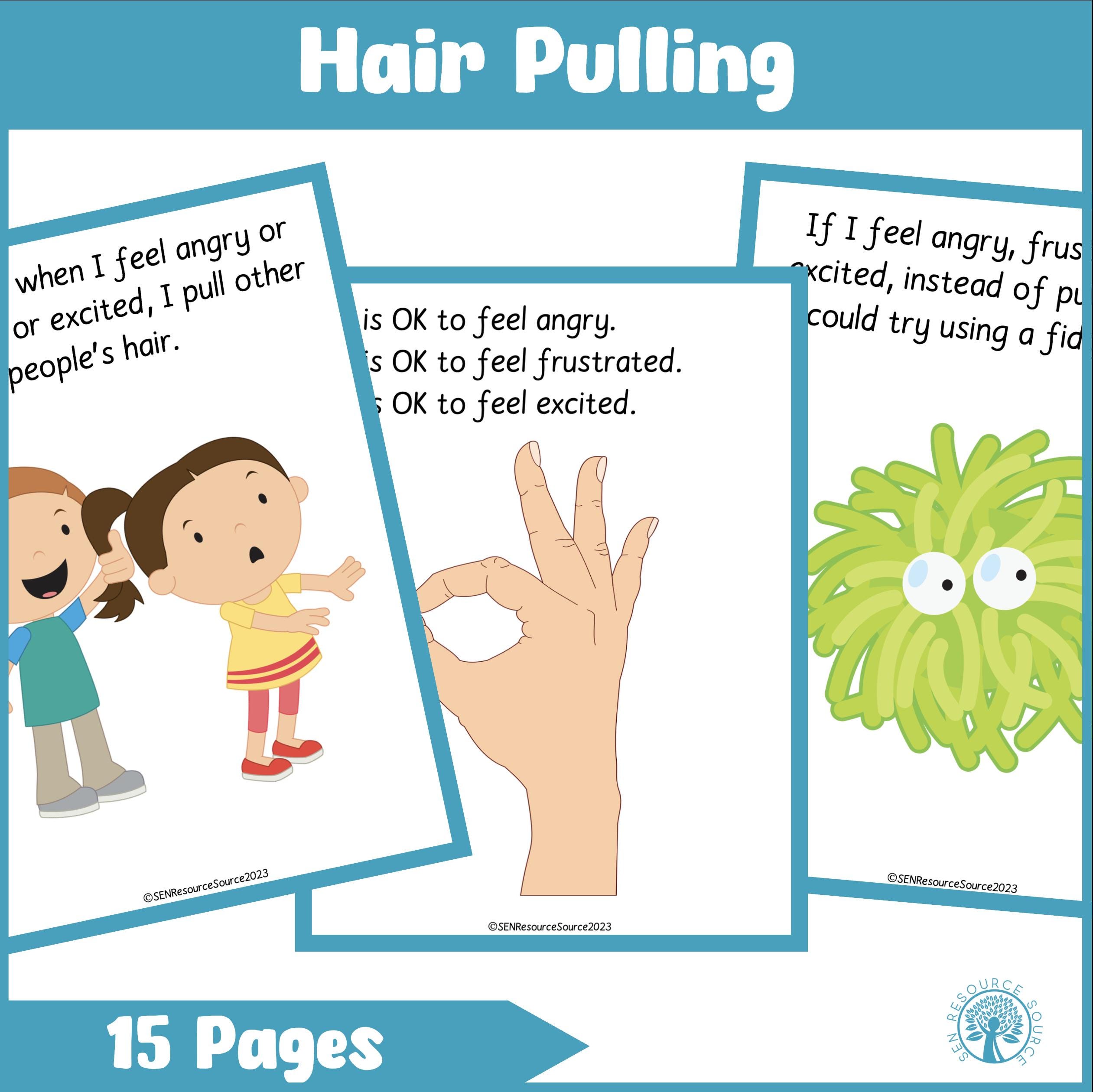 Hair Pulling Social Story - Etsy