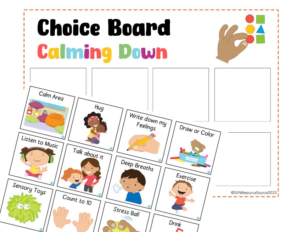 Choice Boards Visual Support for Autism and SEN - Etsy