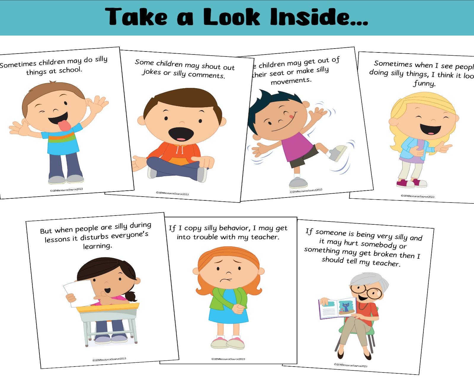 Copying Silly Behaviour Social Story - Etsy