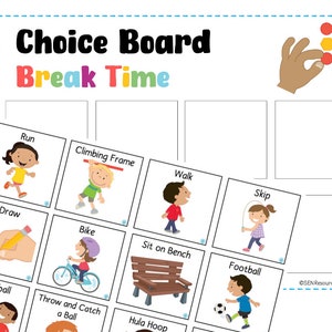 Choice Boards Visual Support for Autism and SEN - Etsy