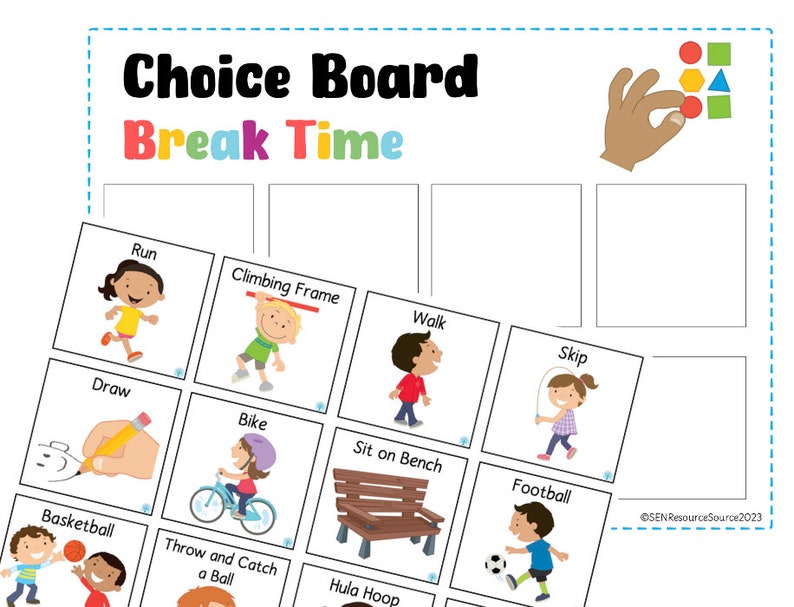 Choice Boards Visual Support for Autism and SEN - Etsy