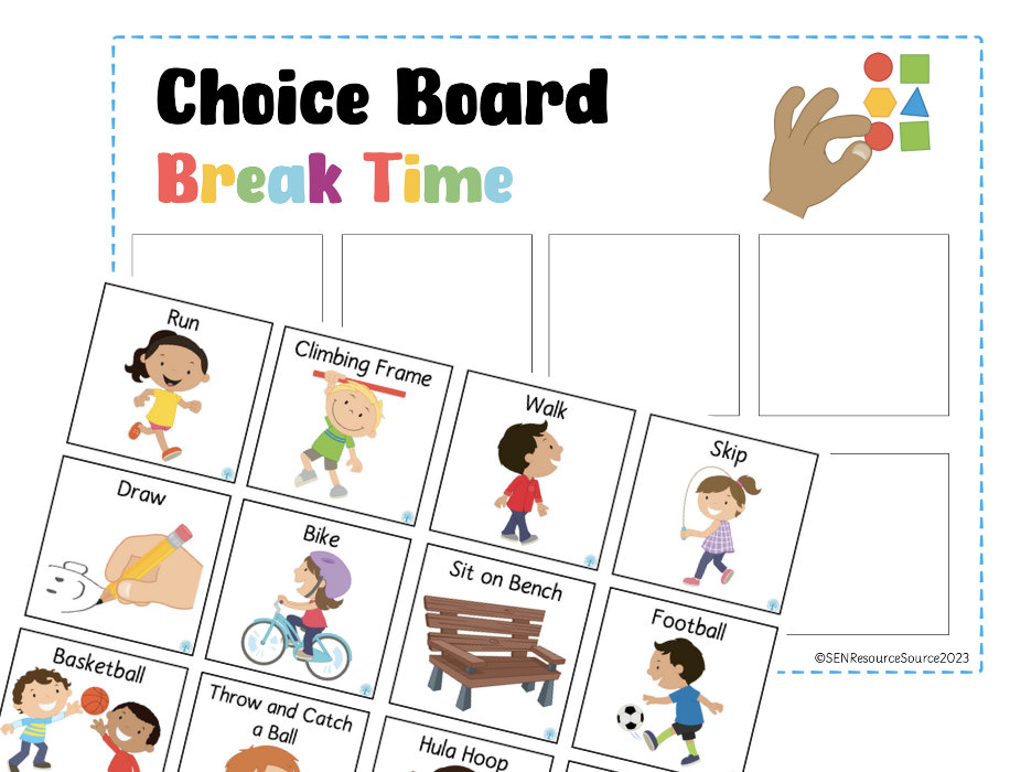Choice Boards Visual Support for Autism and SEN - Etsy