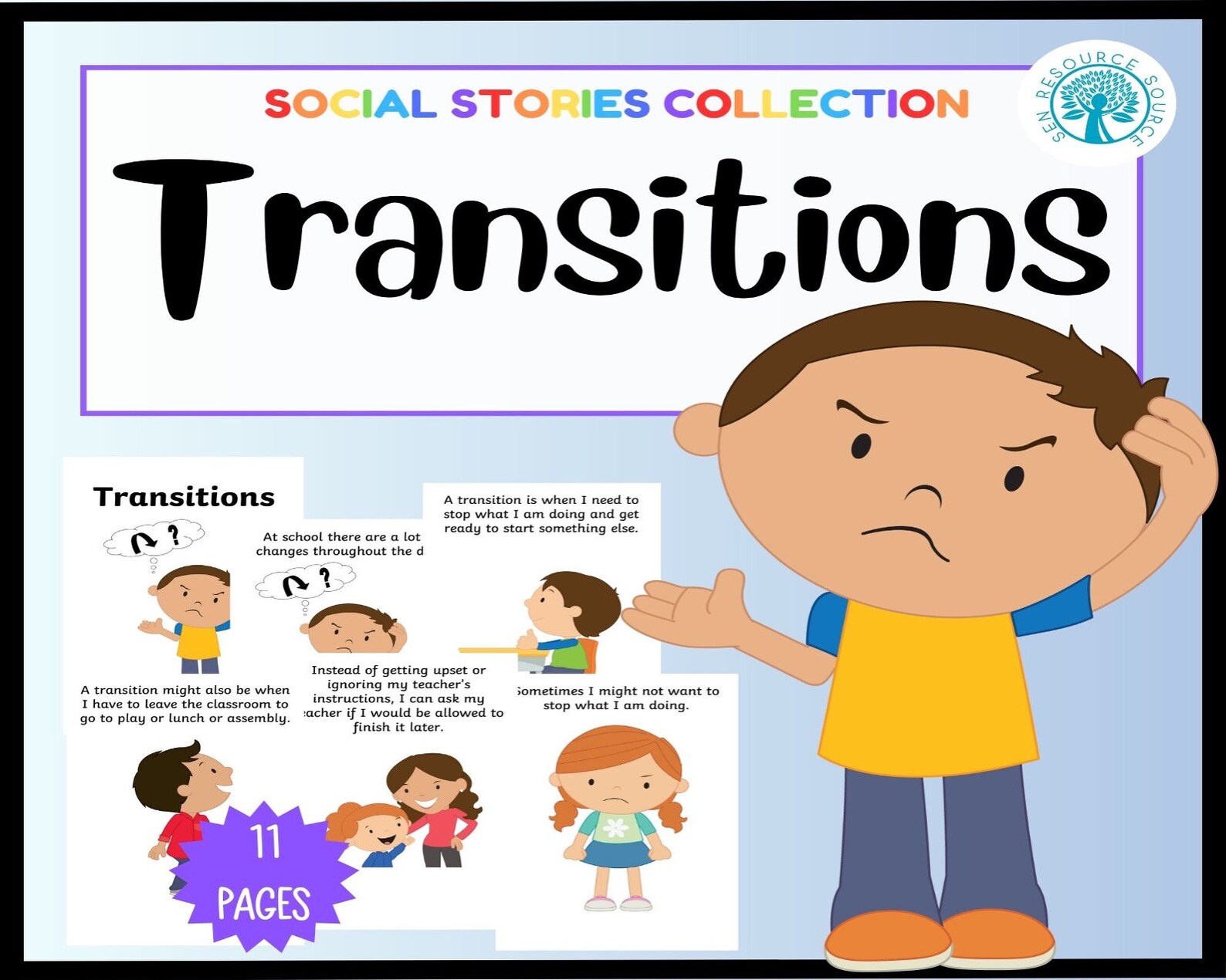 Transitions Social Story - Etsy