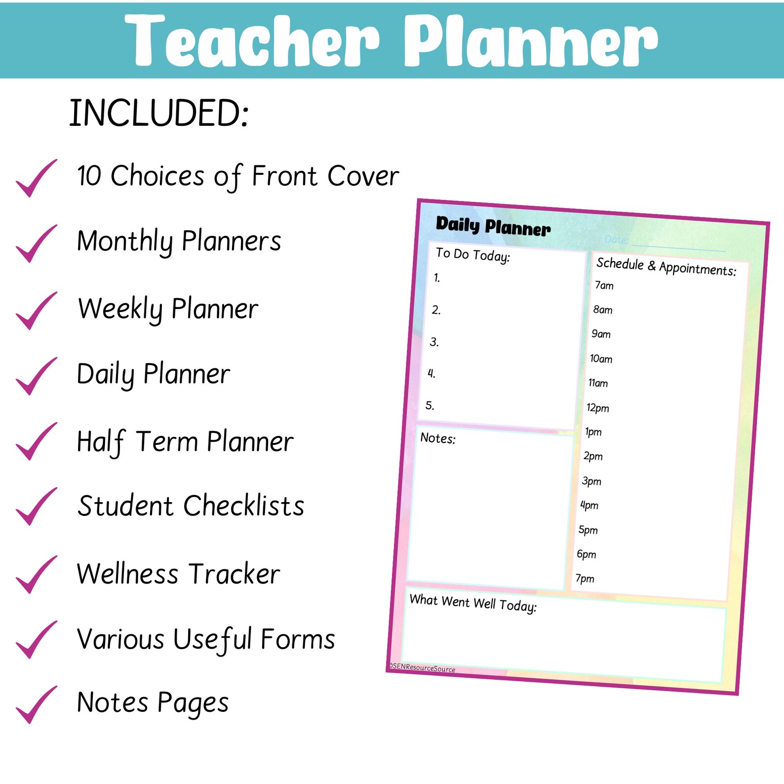 Teacher Planner 2024-2025 - Etsy