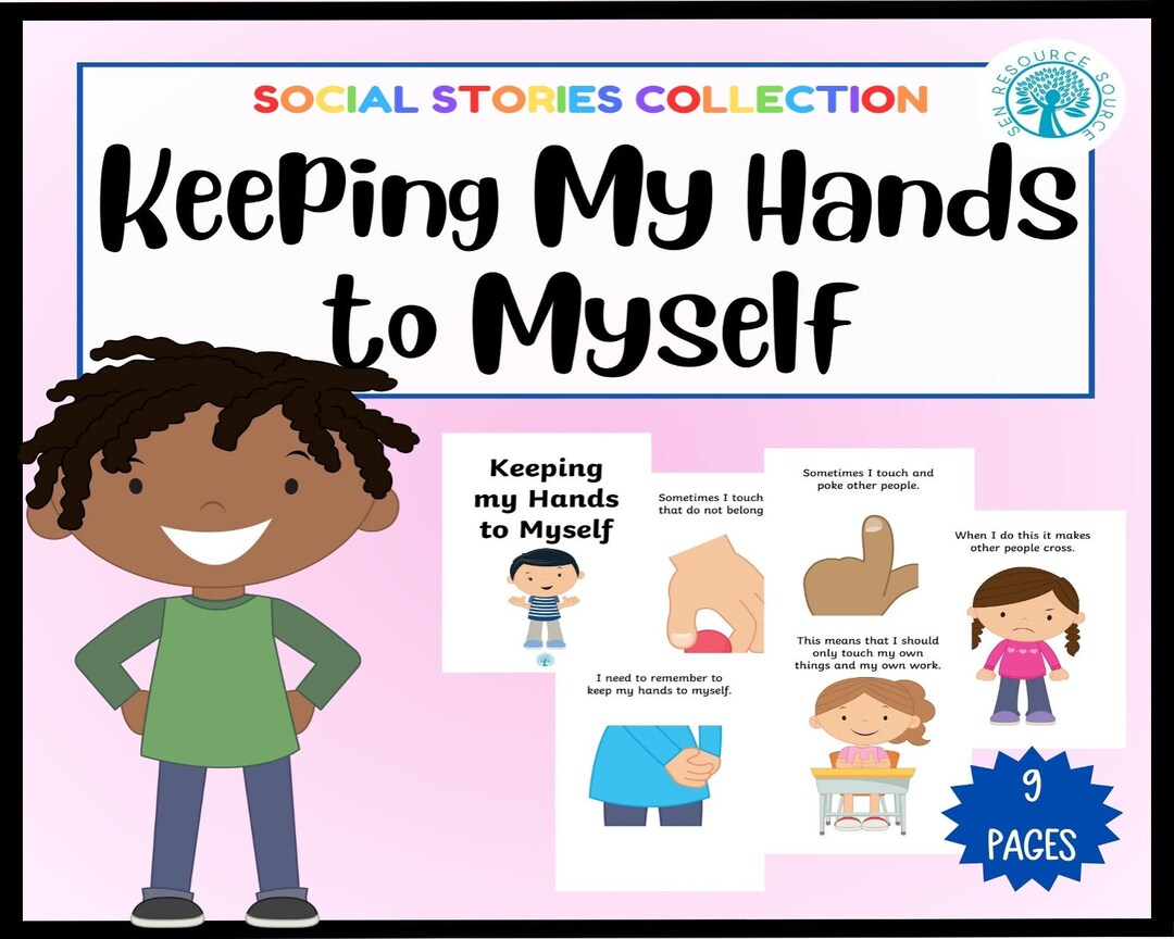 Keeping My Hands to Myself Social Story - Etsy