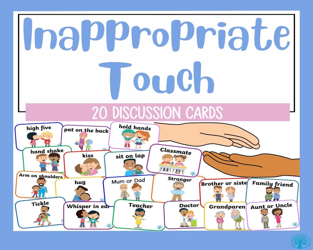 Inappropriate Touch Discussion Cards - Etsy
